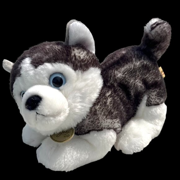 Miyoni By Aurora | Toys | Miyoni By Aurora Gray White Siberian Husky ...